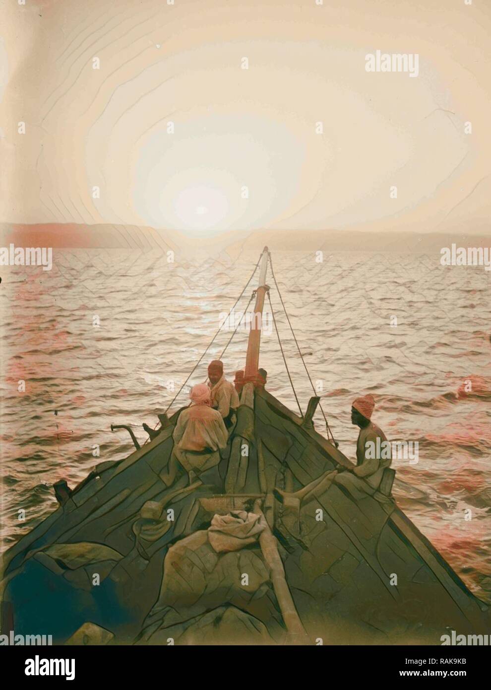 Around the Dead Sea Sunrise over the Mountains of Edom 1900, The Dead ...