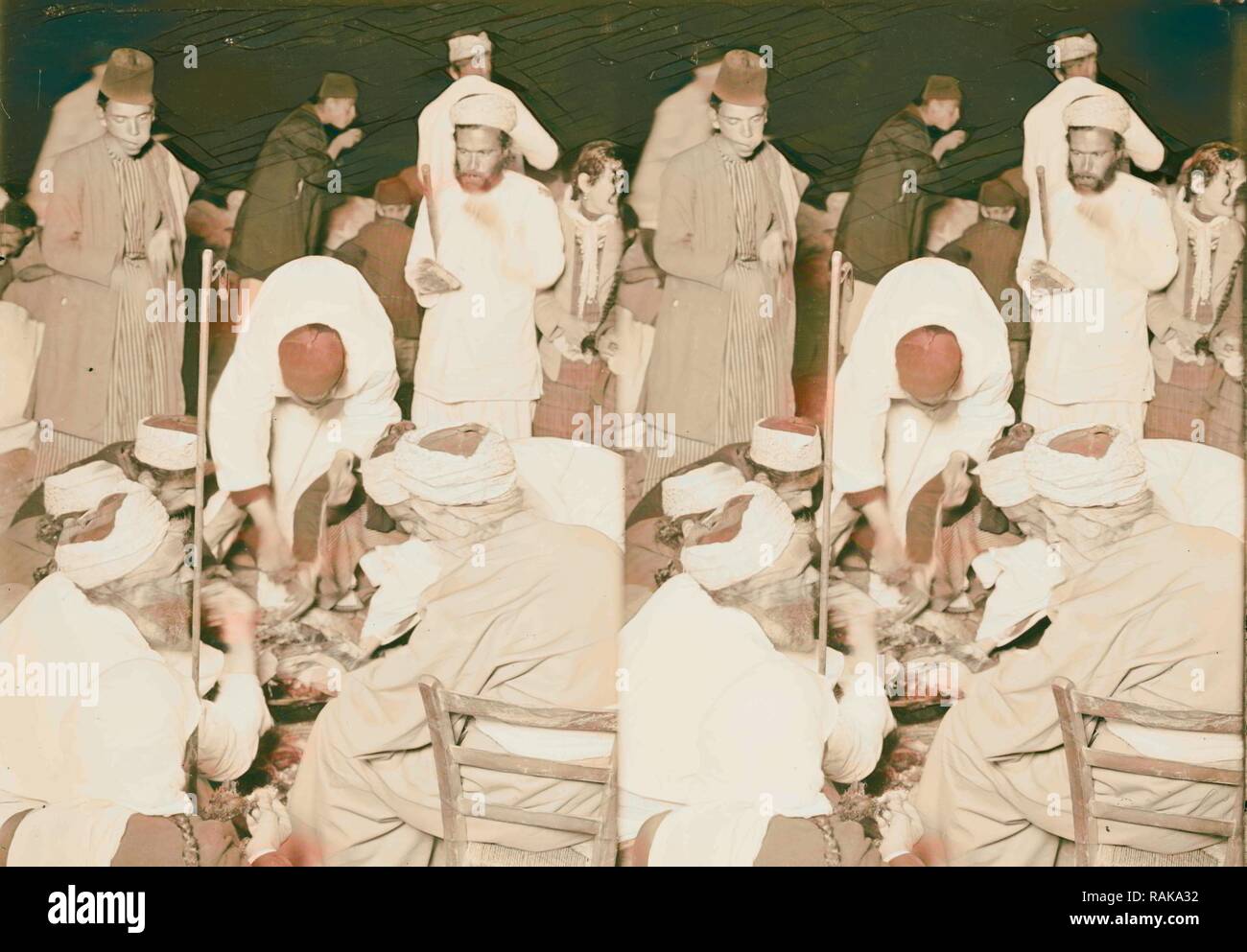The Samaritan Passover on Mt. Gerizim The high priest and his family ...