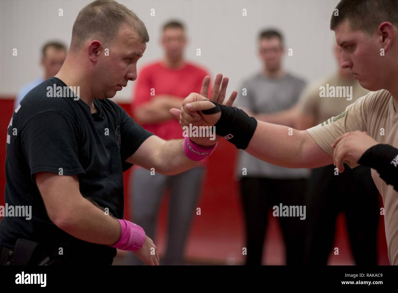 Staff Sgt. Justin Talbert and Senior Airman Brandon Strickland, members ...
