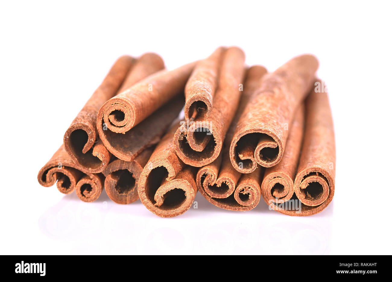 cinnamon stick spice isolated on white background closeup Stock Photo ...