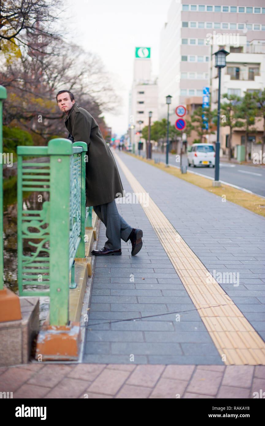 Male model standing pose outdoor hi-res stock photography and images ...