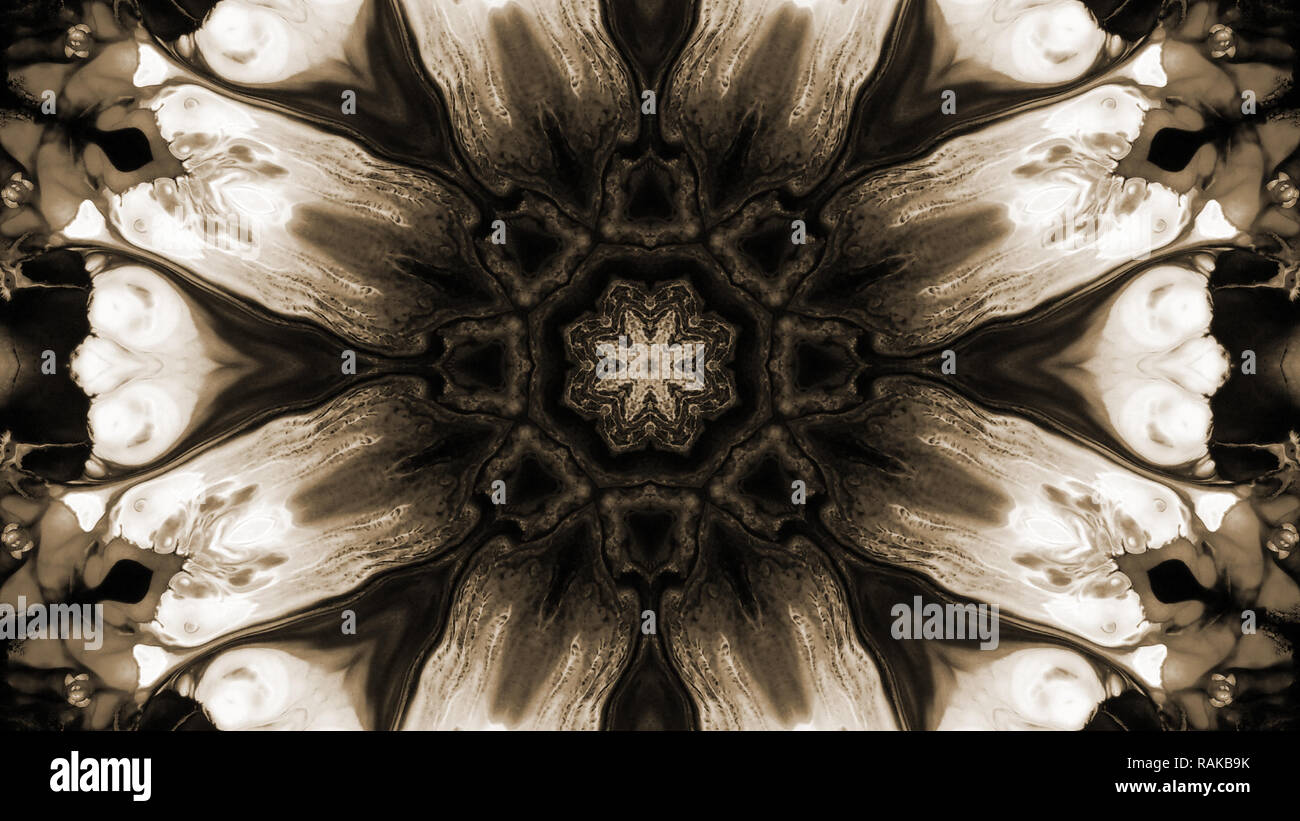 Abstract Paint Brush Ink Explode Spread Smooth Concept Symmetric ...