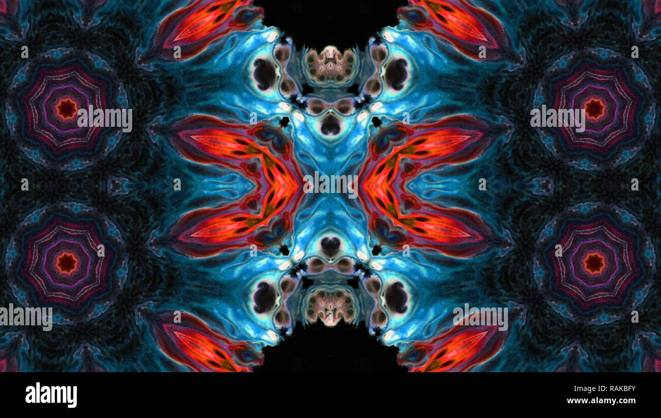 Abstract Paint Brush Ink Explode Spread Smooth Concept Symmetric ...