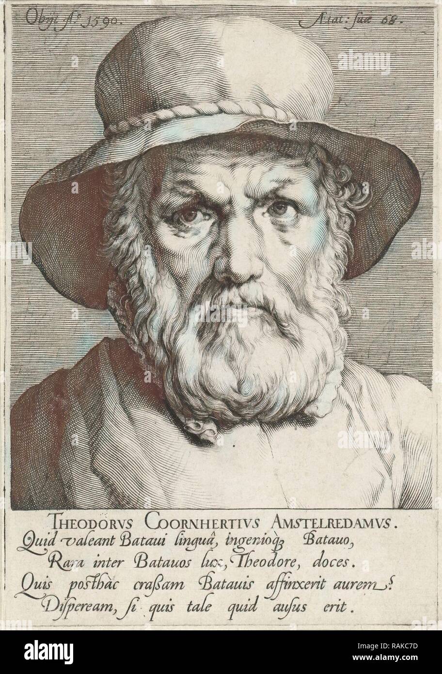 Portrait of Dirck Volckertsz Coornhert, Jan Harmensz. Muller, Cornelis Cornelisz. van Haarlem ...