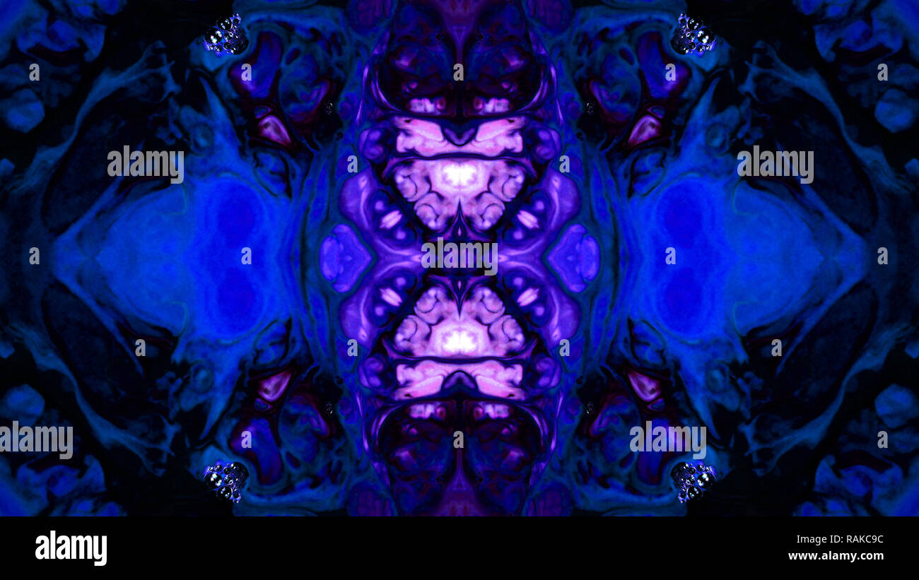 Abstract Paint Brush Ink Explode Spread Smooth Concept Symmetric ...