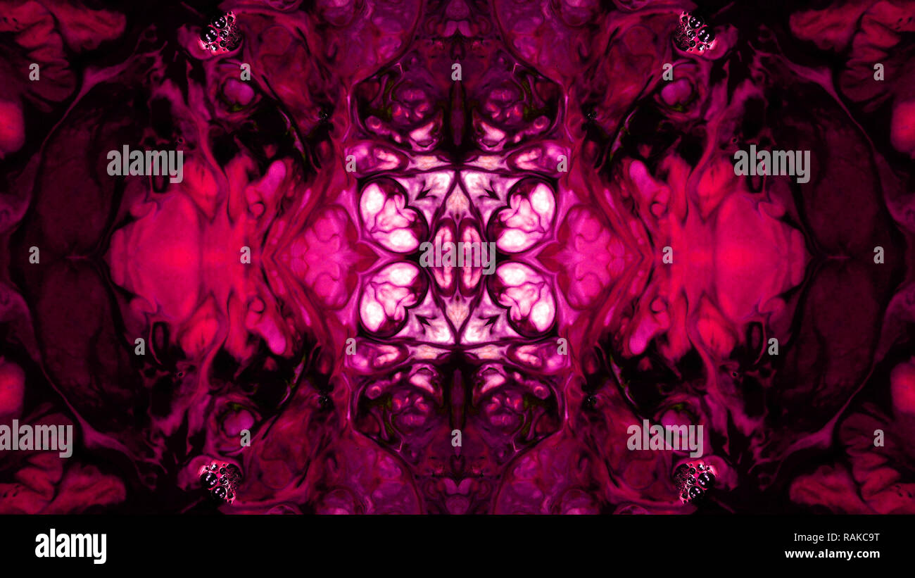 Abstract Paint Brush Ink Explode Spread Smooth Concept Symmetric ...