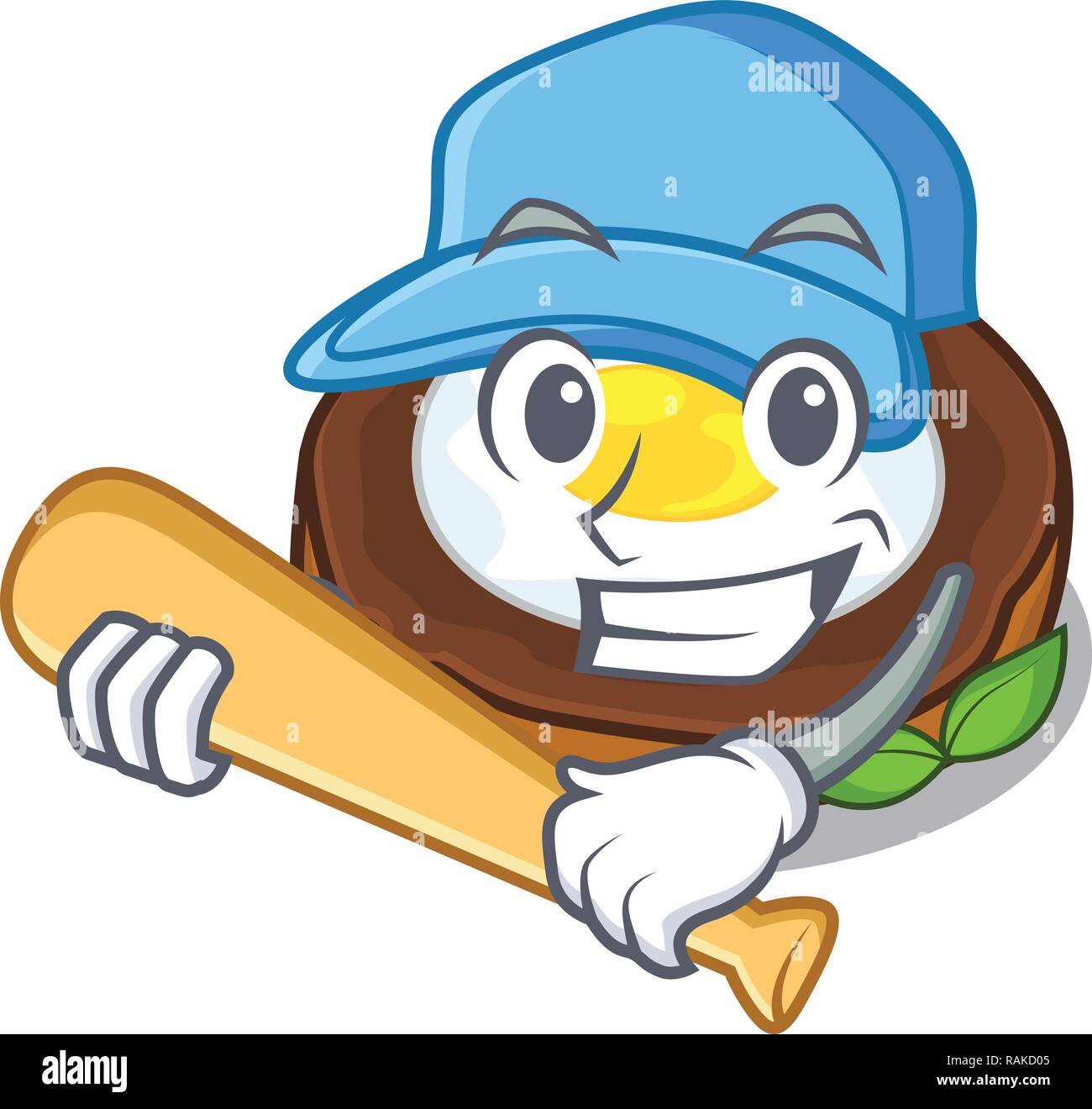 Playing baseball egg scotch cartoons are ready served Stock Vector ...