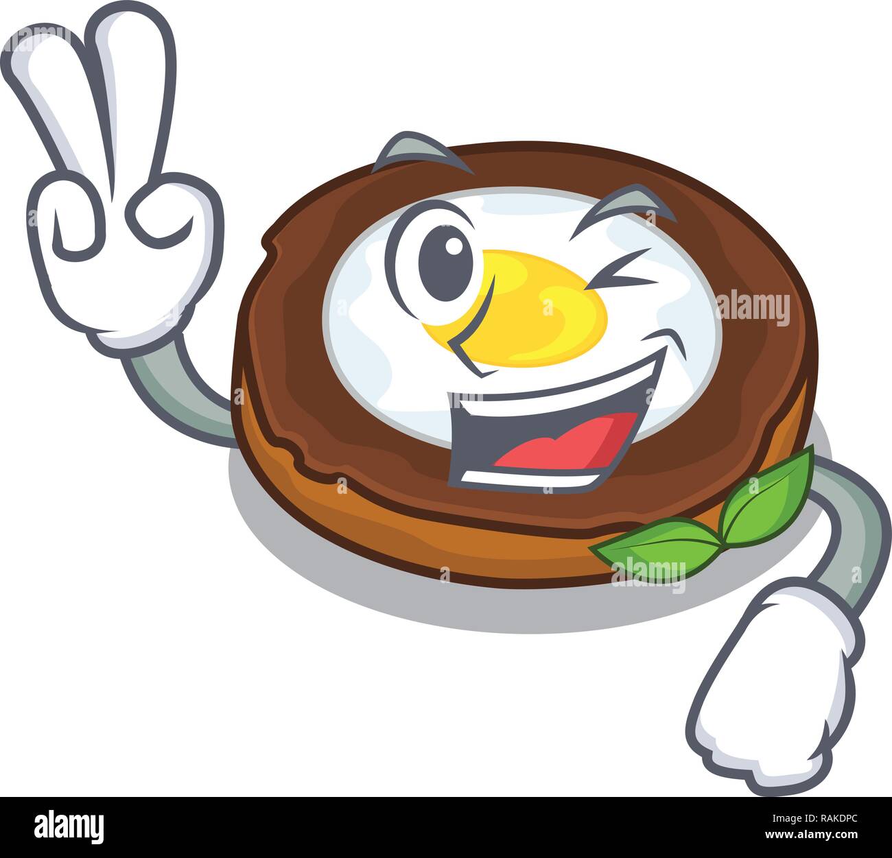 Two finger egg scotch served on cartoon plates Stock Vector Image & Art ...