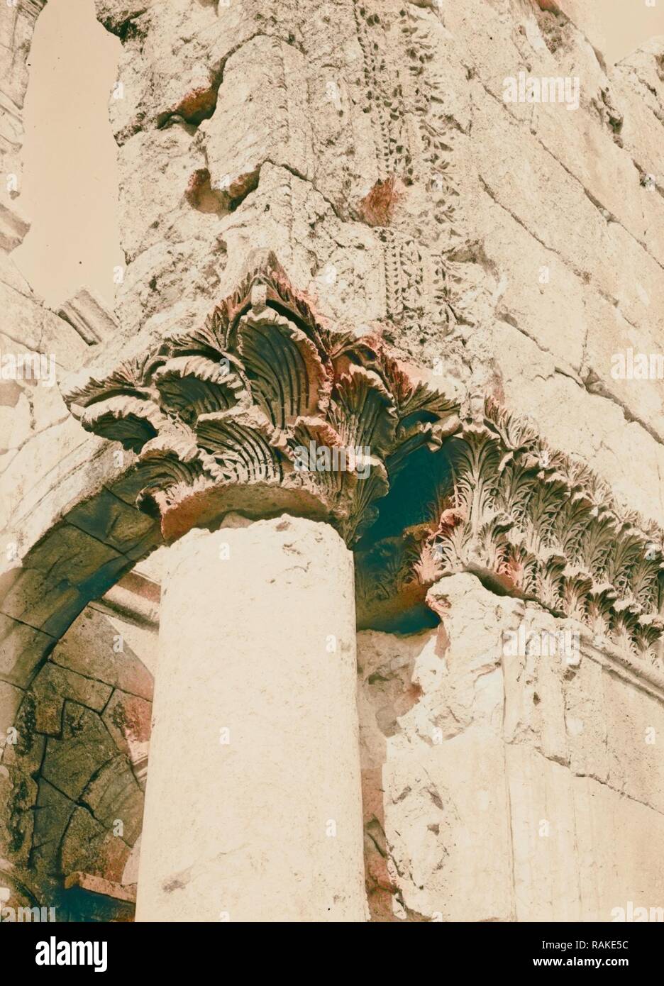 Kalat Siman. Acanthus-leaf capital 1900, Syria. Reimagined by Gibon ...