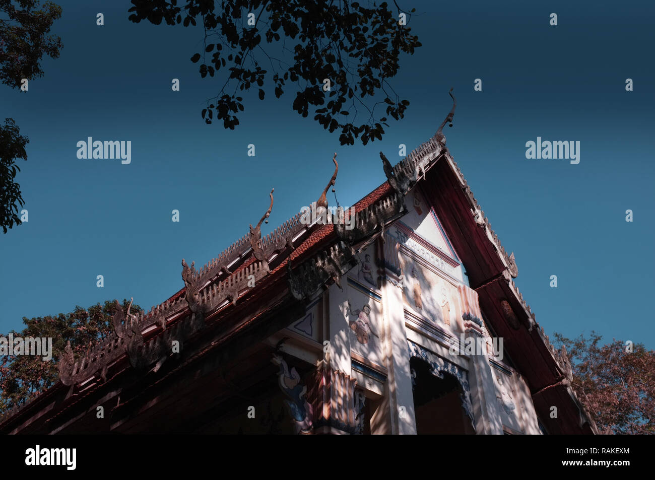 Roof style thai temple gable hi-res stock photography and images - Alamy