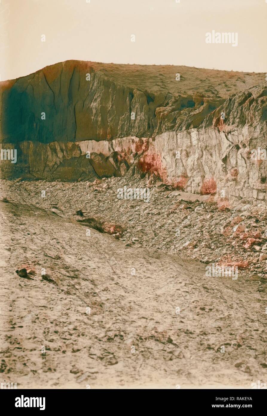 Geology. Alluvium overlying the chalk 1900, Middle East. Reimagined by ...
