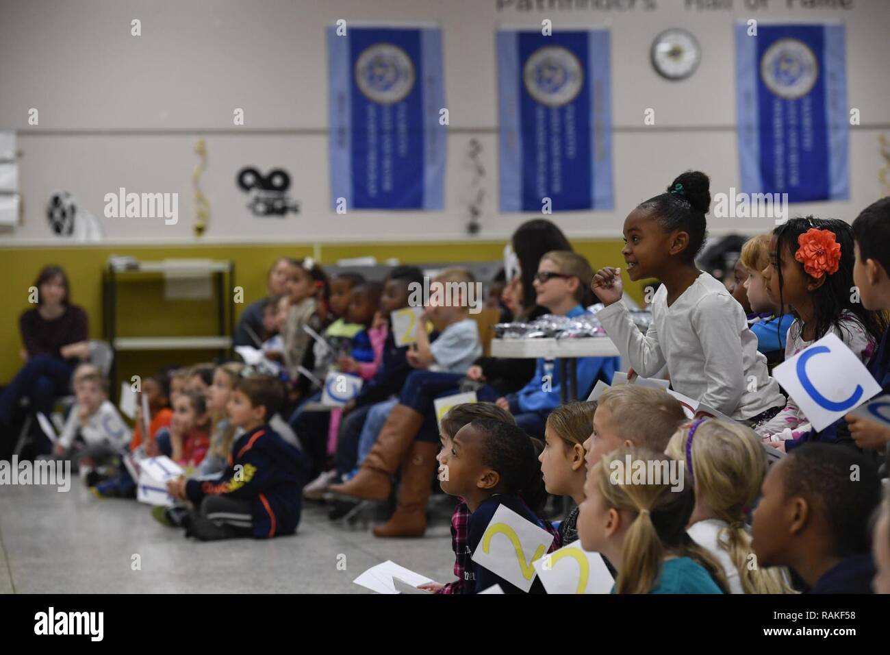 Students from Marrington Elementary School learn about dental hygiene ...