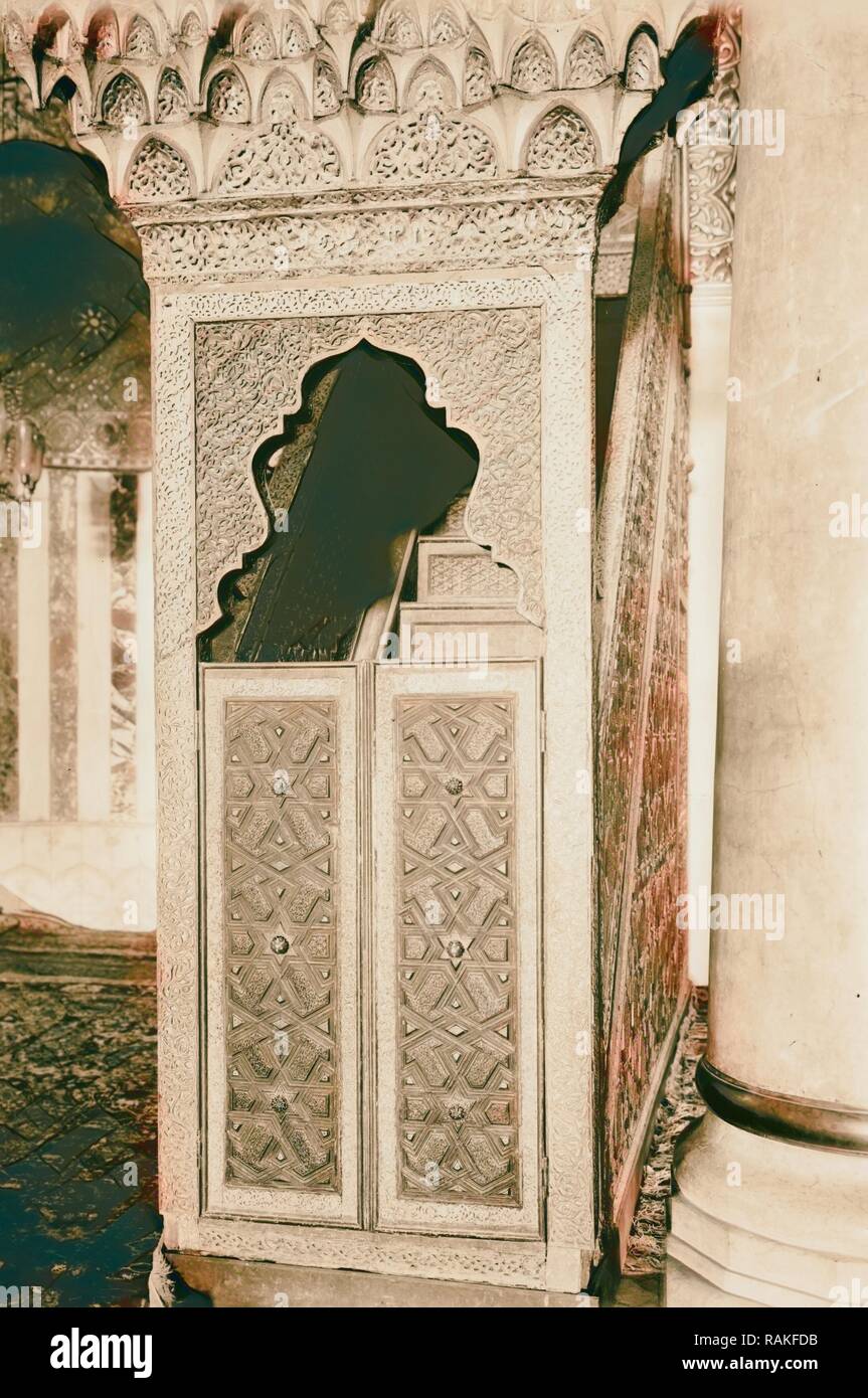The Temple area Mosque al-Aqsa, interior Details of pulpit. Sectional ...