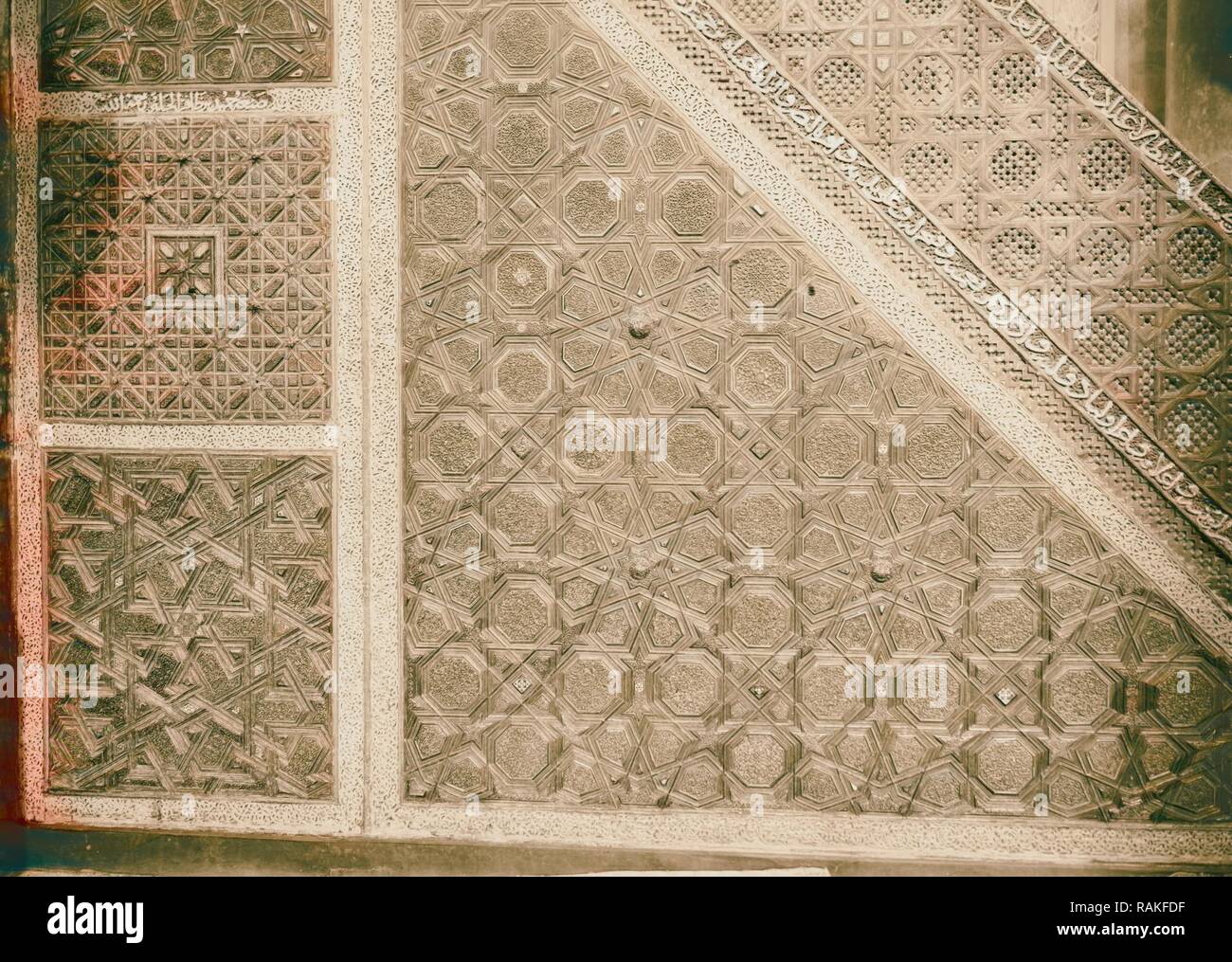 The Temple area Mosque al-Aqsa, interior Details of pulpit. Section of ...