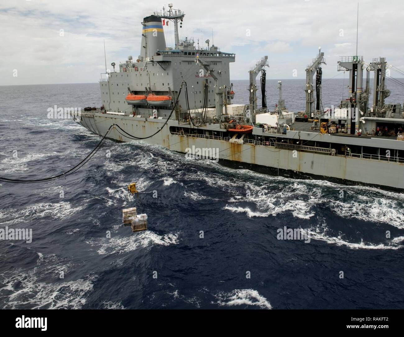 PACIFIC OCEAN (Feb. 9, 2017) Fleet replenishment oiler USNS Pecos (T-AO ...