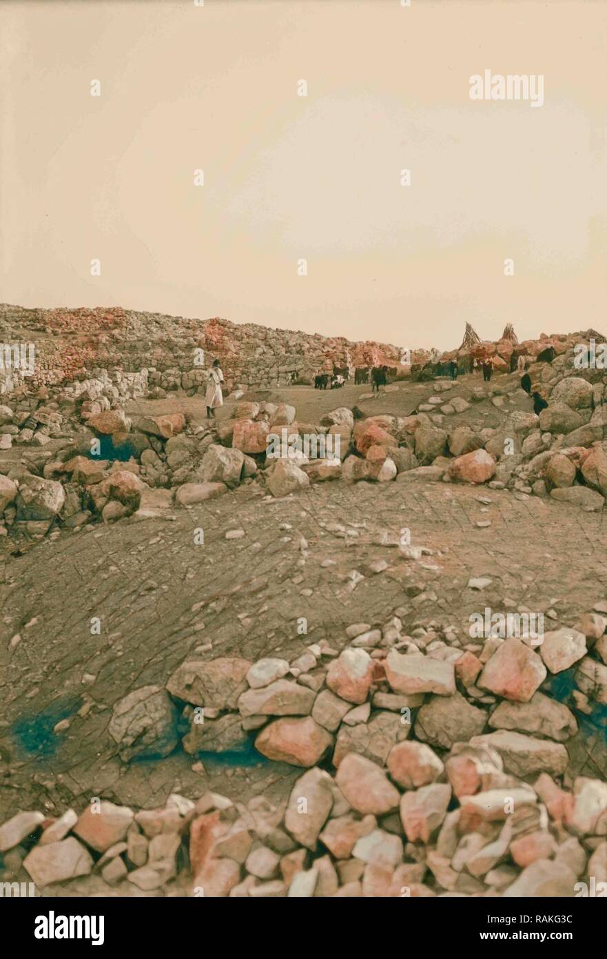 Transjordan. East of the Dead Sea. Machaerus. Site of the town. Mukaur ...