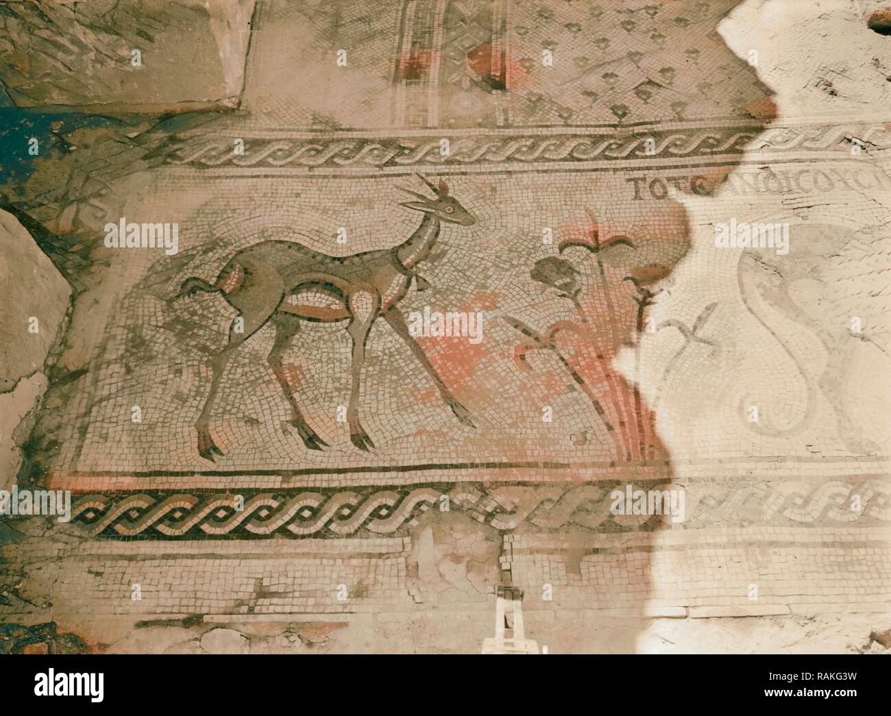 Mount Nebo 'Jebel Nebba' Nebo, Chapel of St. Mary. Detail of the ...