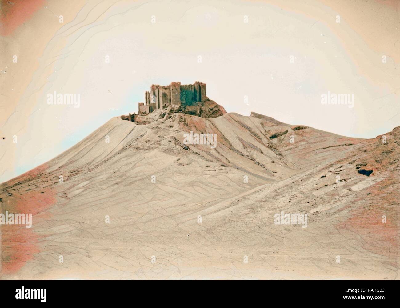 Palmyra. The Turkish castle. Kala'at Ibn Na'an. 1920, Syria, Tadmur ...