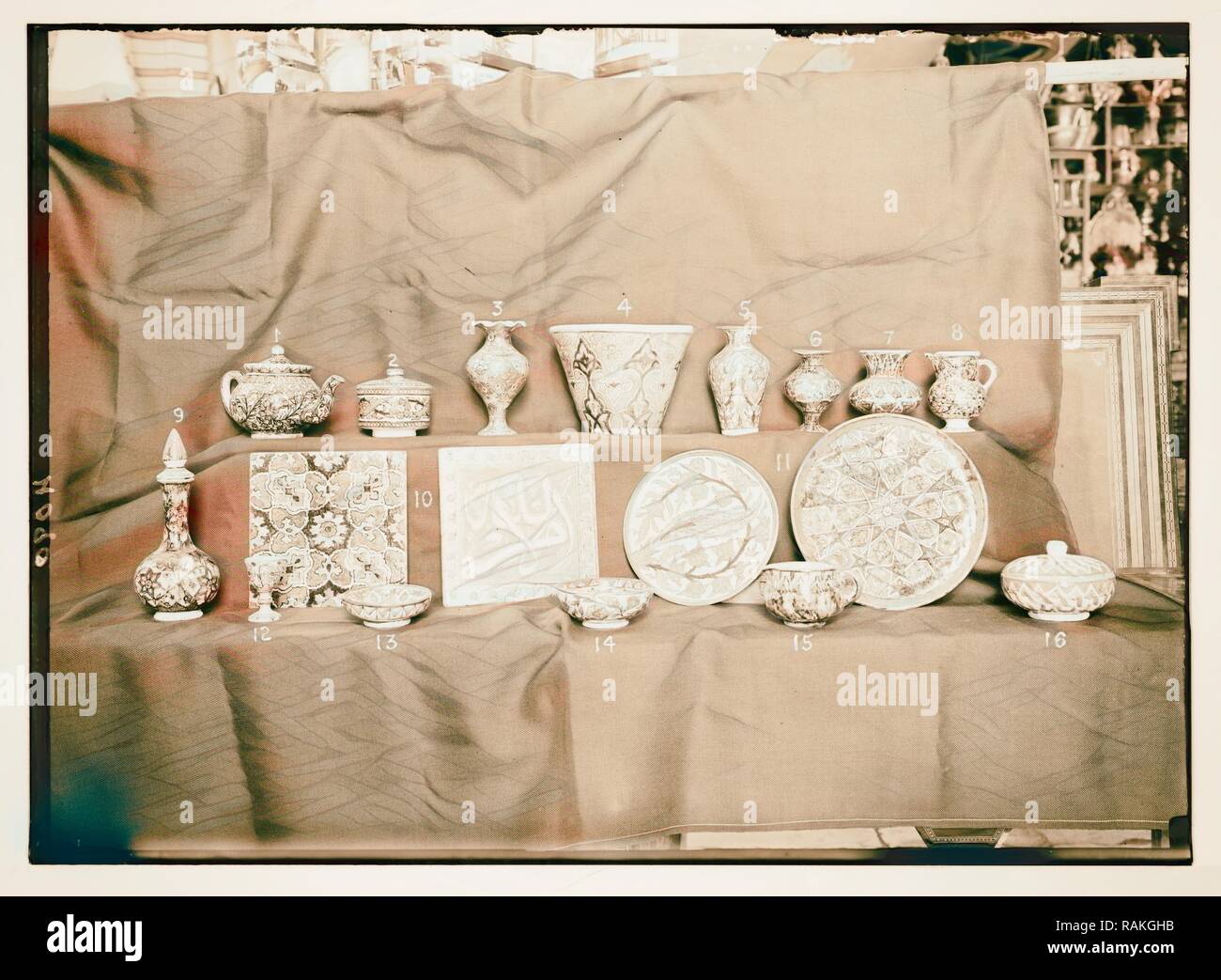 Various subjects of archaeological interest Jerusalem faience ware. A ...