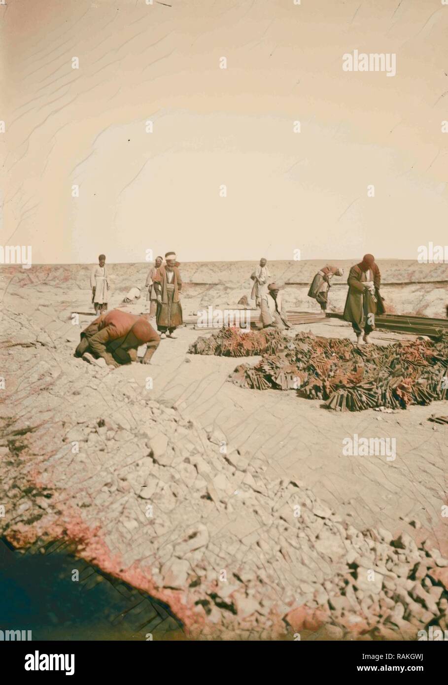 Muslim pilgrim praying 1900, Middle East, Israel and/or Palestine ...