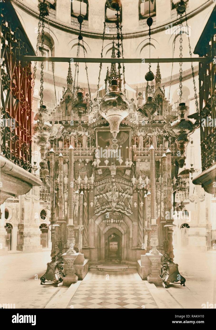 Holy Sepulchre (the Edicule) 1898, Jerusalem, Israel. Reimagined by ...