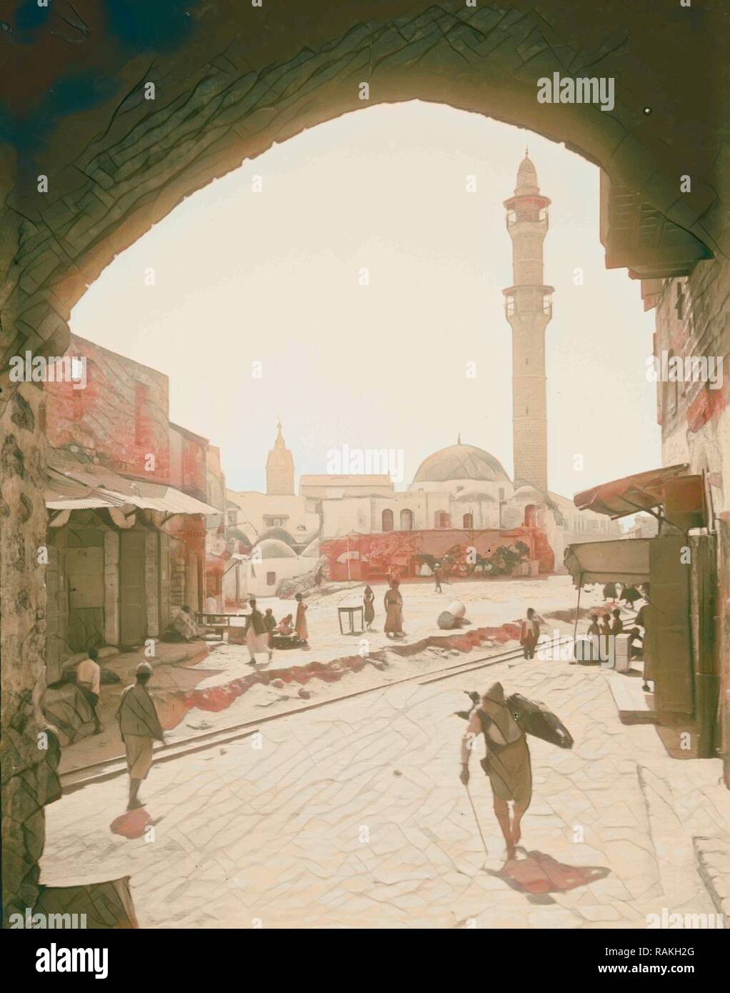 Jaffa (Joppa) and environs. Mosque at Jaffa 1900, Israel, Tel Aviv ...