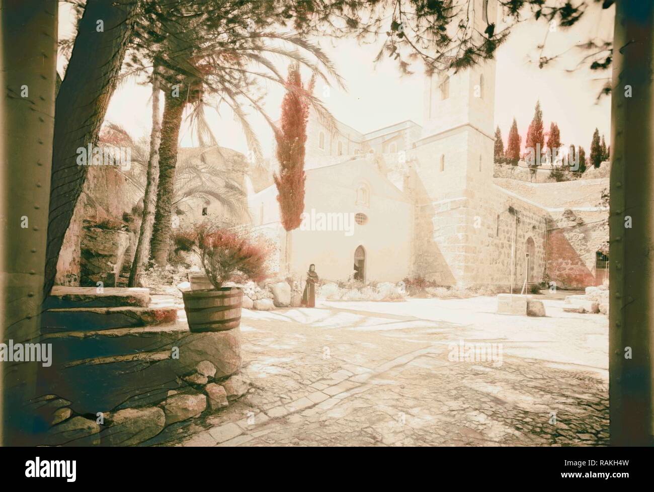 Environs of Jerusalem. Church of Elizabeth's Visitation Ain Karim 1900 ...