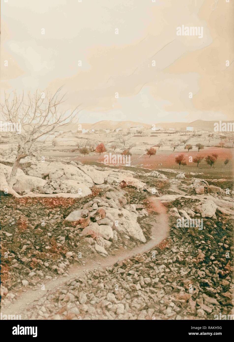 Tibna, north west of Jerusalem, Lower Beth Horon 1900, West Bank ...