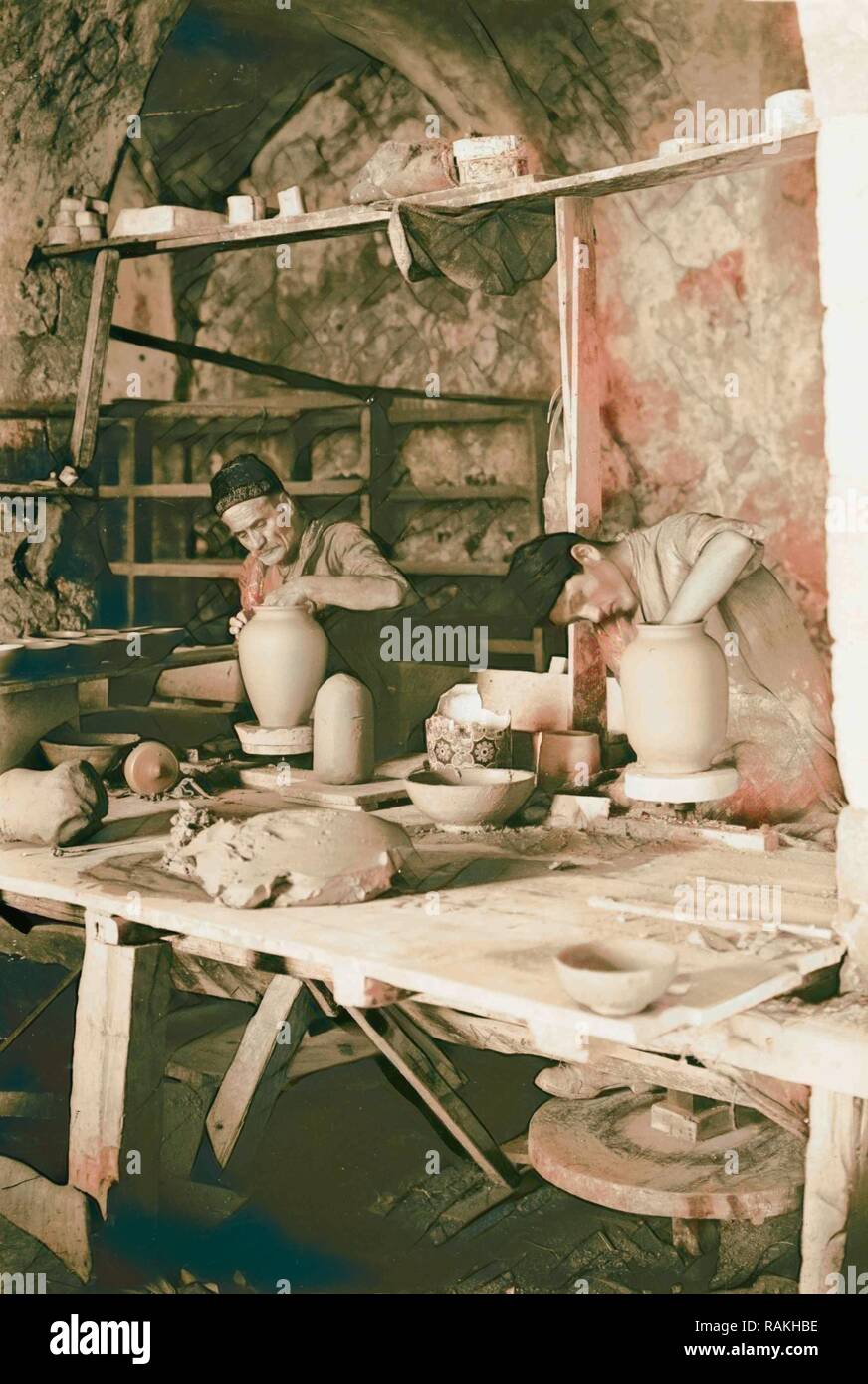 Revival of the famous faience work in Jerusalem Shaping earthenware ...