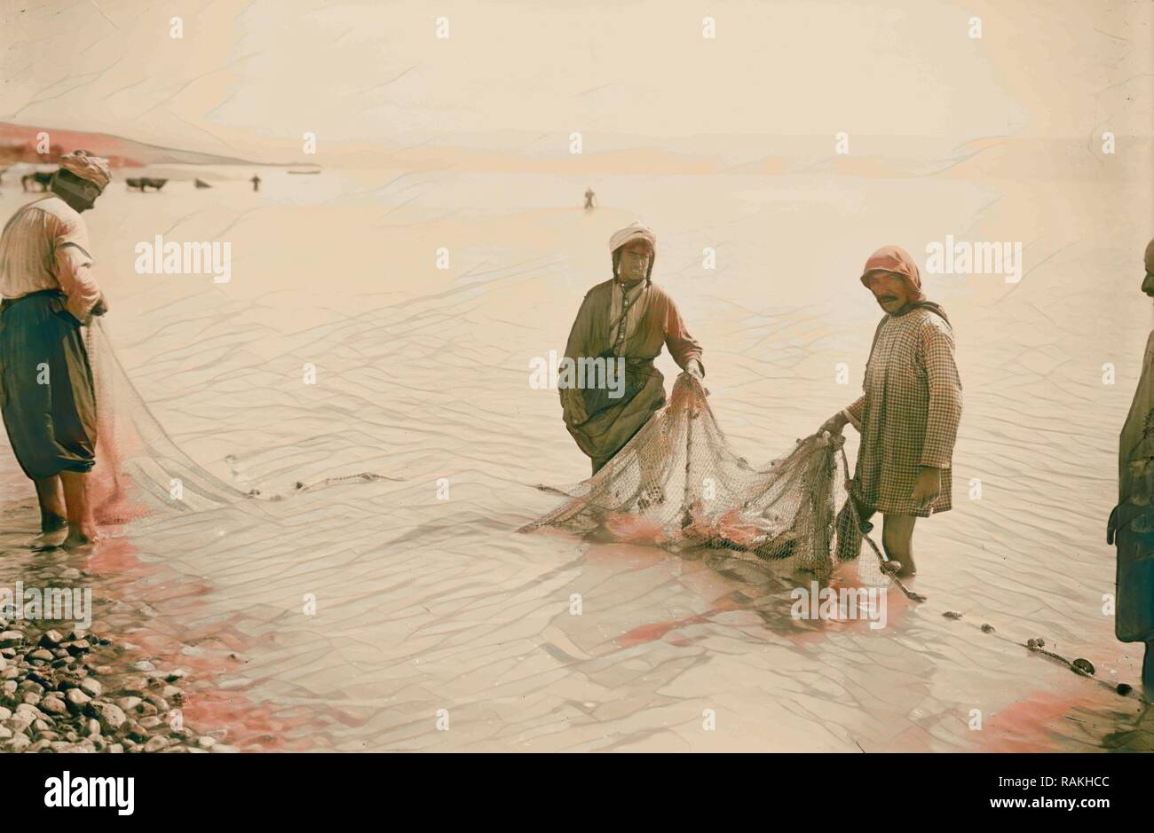 the Sea of Galilee and its fishermen still 'toiling with their nets.' A ...