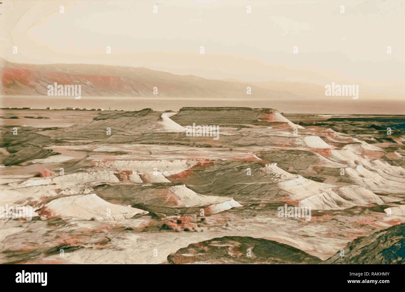 Dead Sea and slime pits. 1898, Middle East, Israel and/or Palestine ...