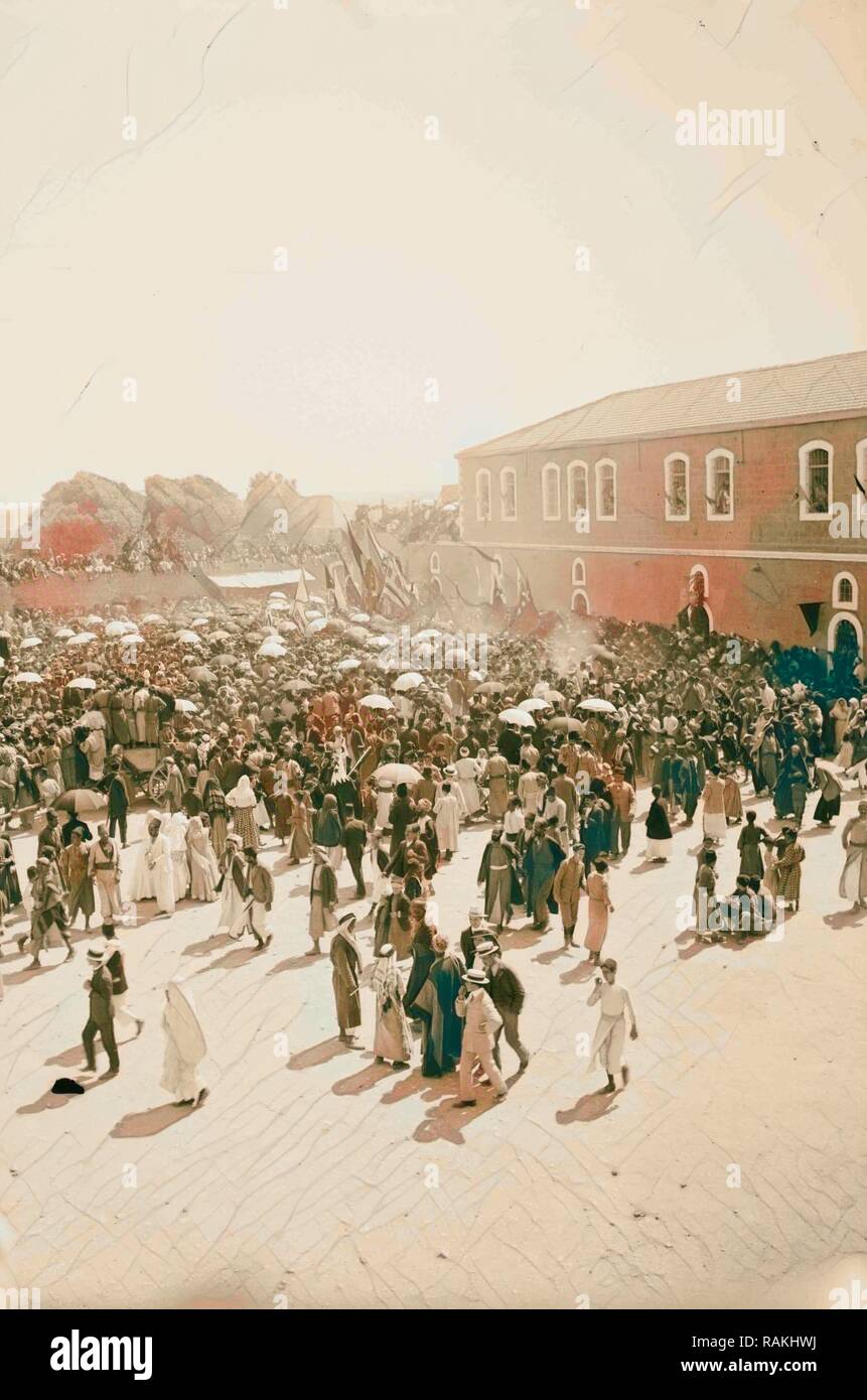Arab religious procession 1898, Middle East, Israel and/or Palestine ...