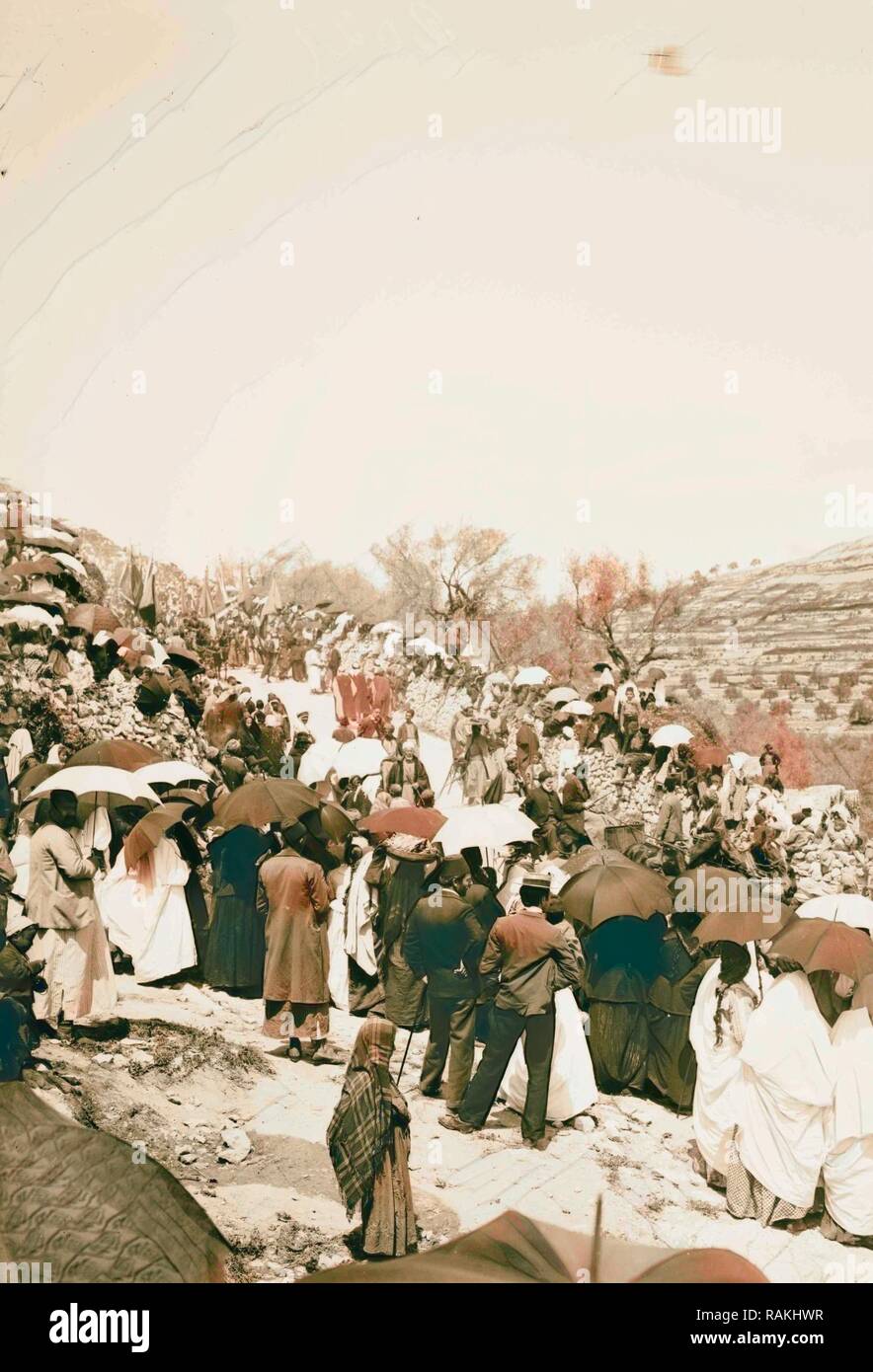 Neby, Nebi Musa procession II 1898, Nabi Musa is the name of a site in ...