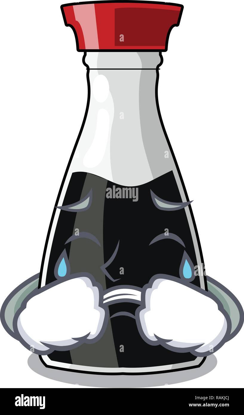 Crying soy sauce bottle in cartoon shape Stock Vector Image & Art - Alamy