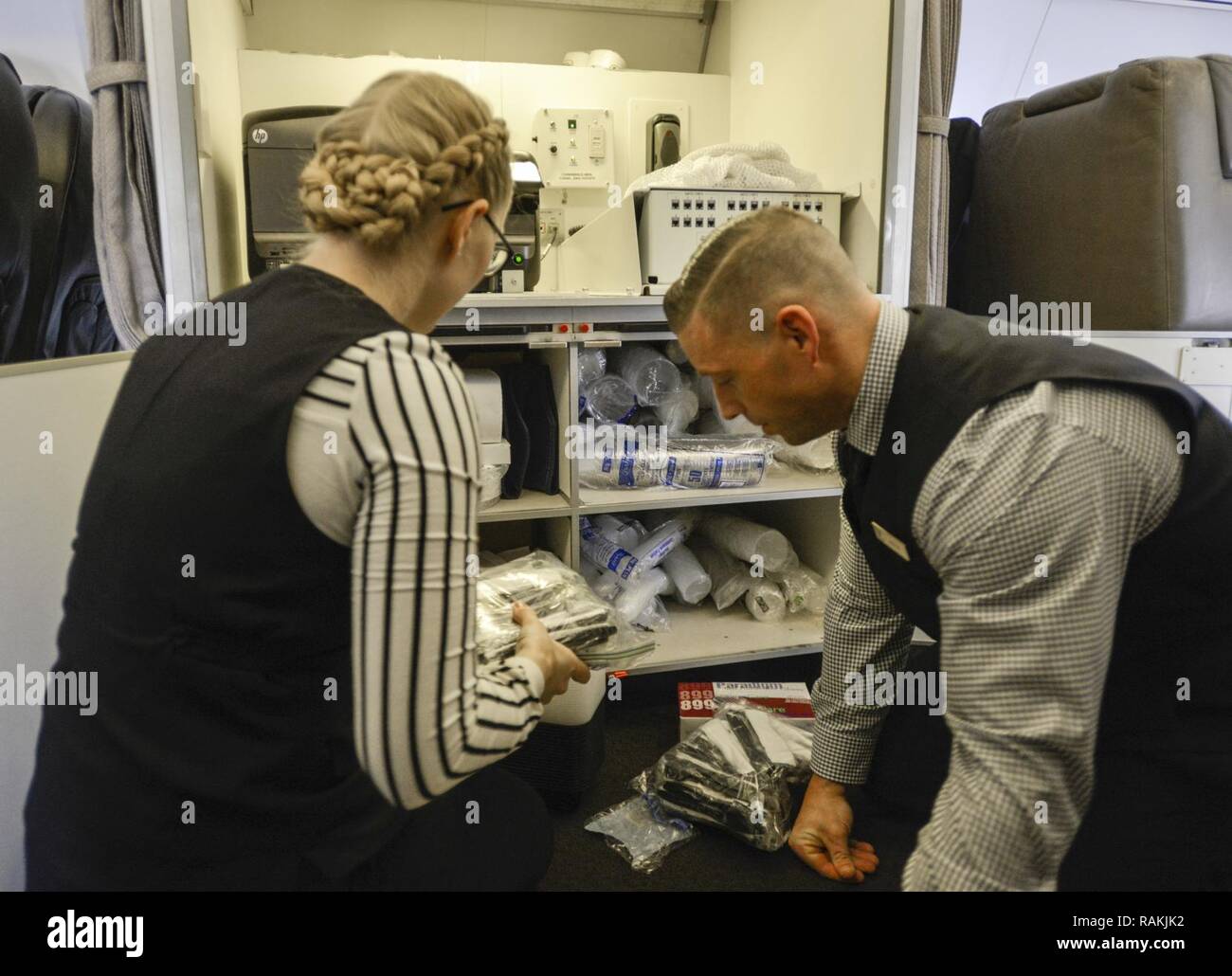 Staff Sgt. Zoya Kidd and Staff Sgt. Jayce Marshall, 1st Airlift ...