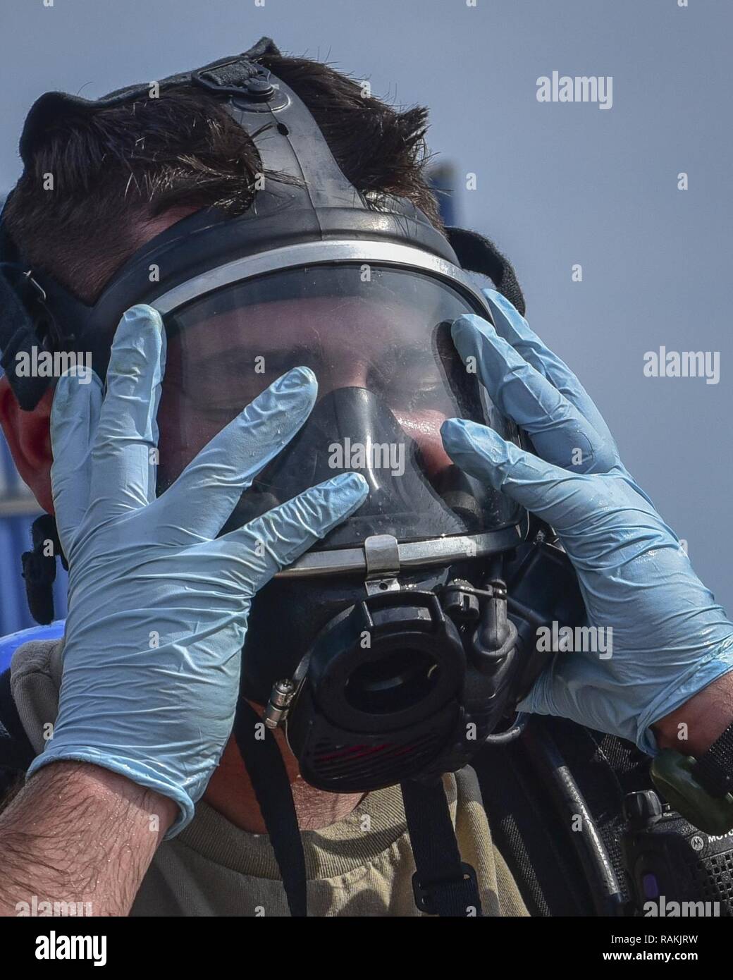 U.S. Army Reserve Sgt. Landon P. Jezek, with the 329th Chemical Company ...
