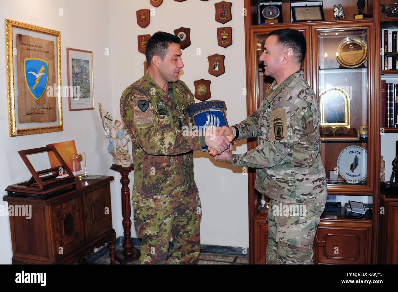 Col. Gregory K. Anderson, Commander of 173rd Airborne Brigade (right ...