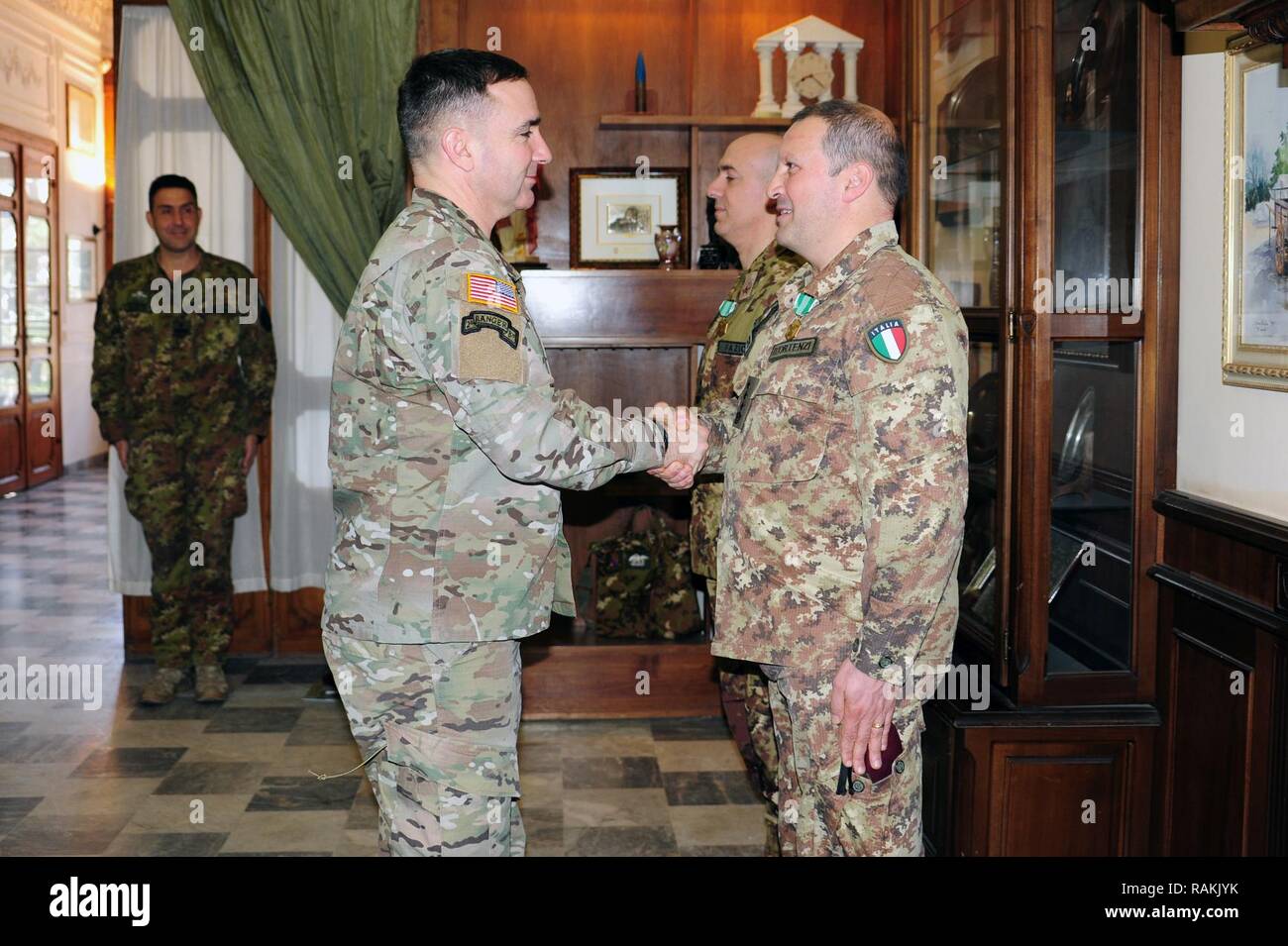 Col. Gregory K. Anderson, Commander of 173rd Airborne Brigade (left ...