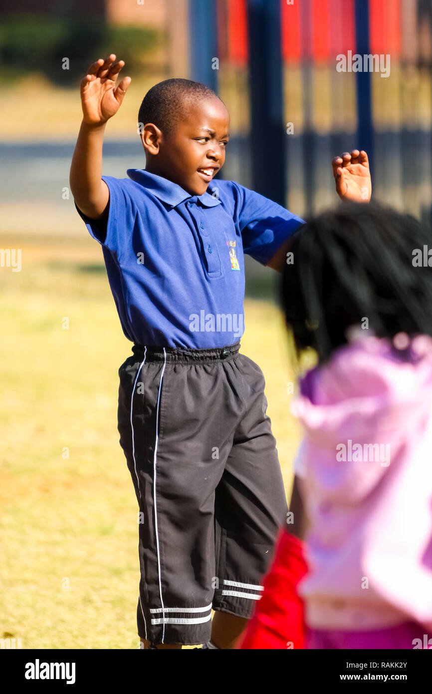 Pretoria, South Africa - August 26 2009: Diverse African Primary School ...