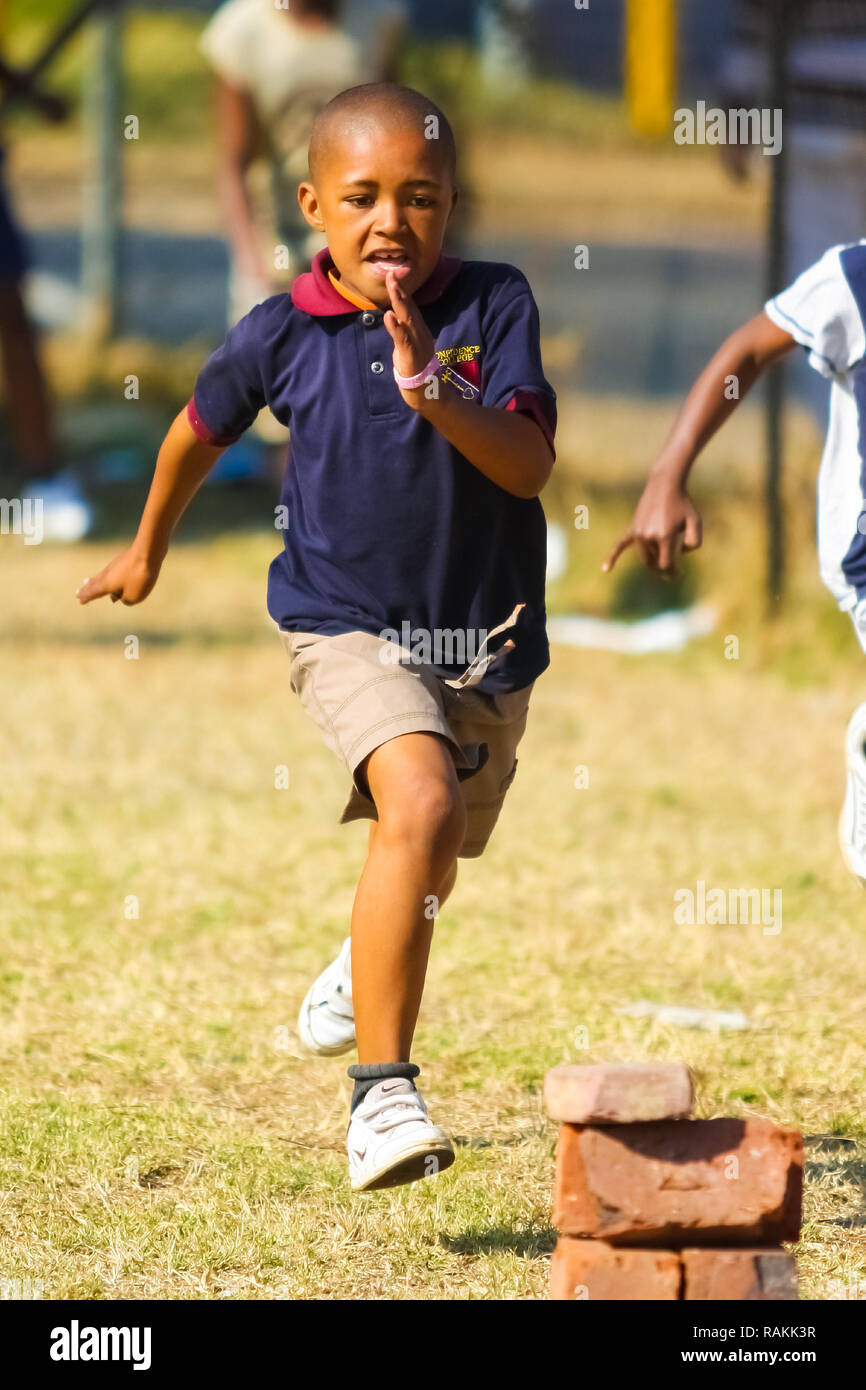 Pretoria, South Africa - August 26 2009: Diverse African Primary School ...