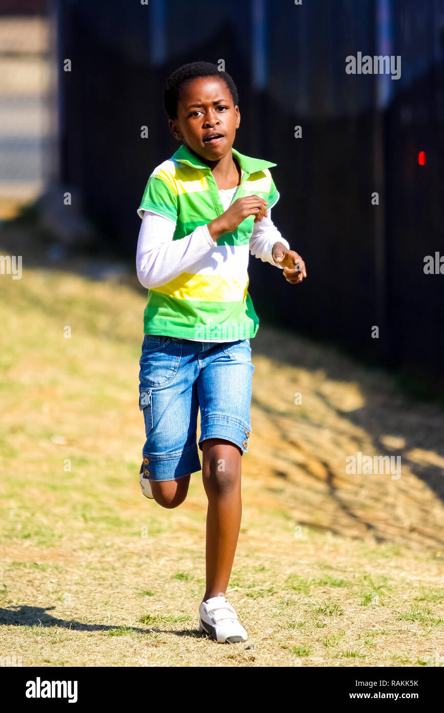 Pretoria, South Africa - August 26 2009: Diverse African Primary School ...
