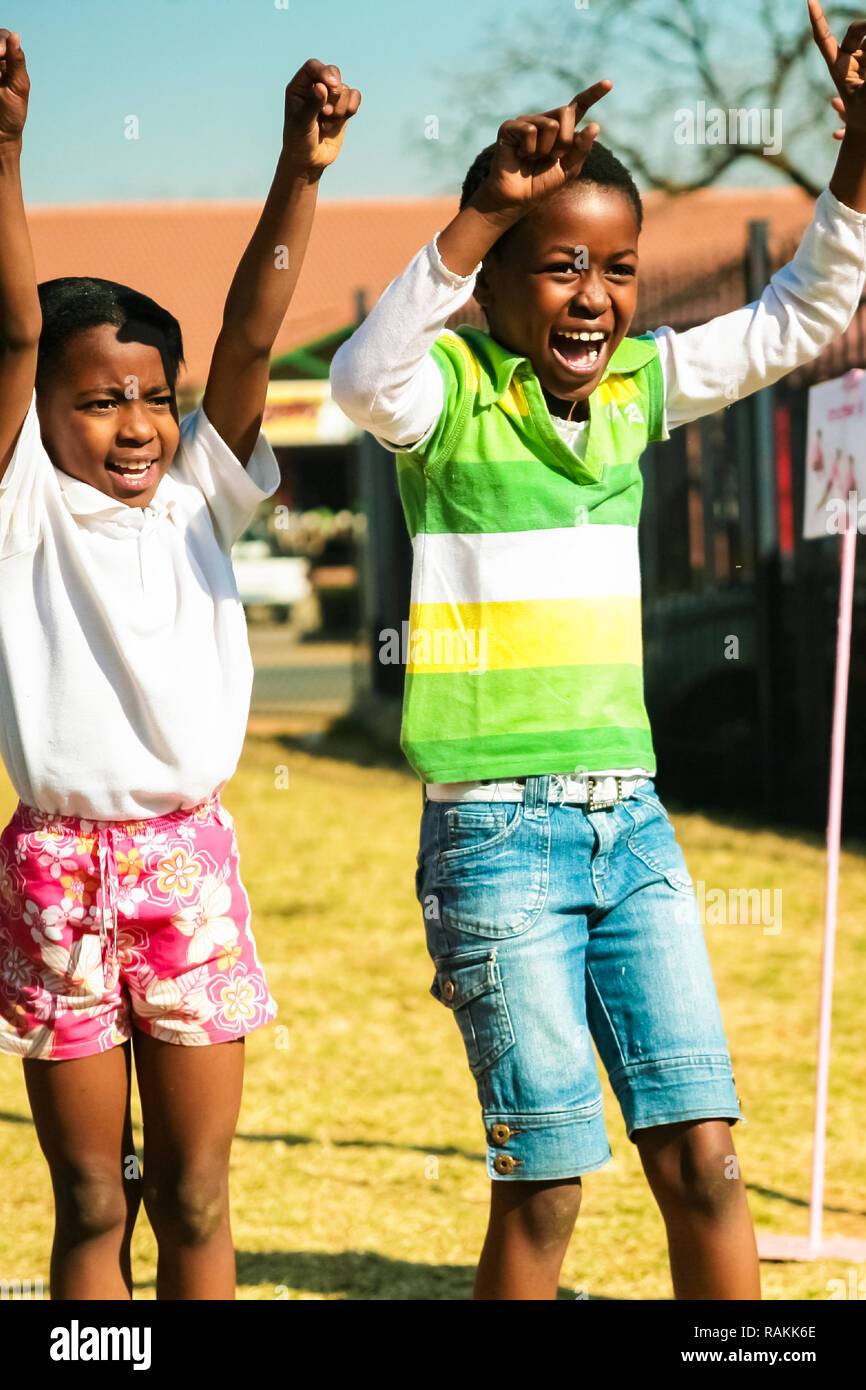 Pretoria, South Africa - August 26 2009: Diverse African Primary School ...