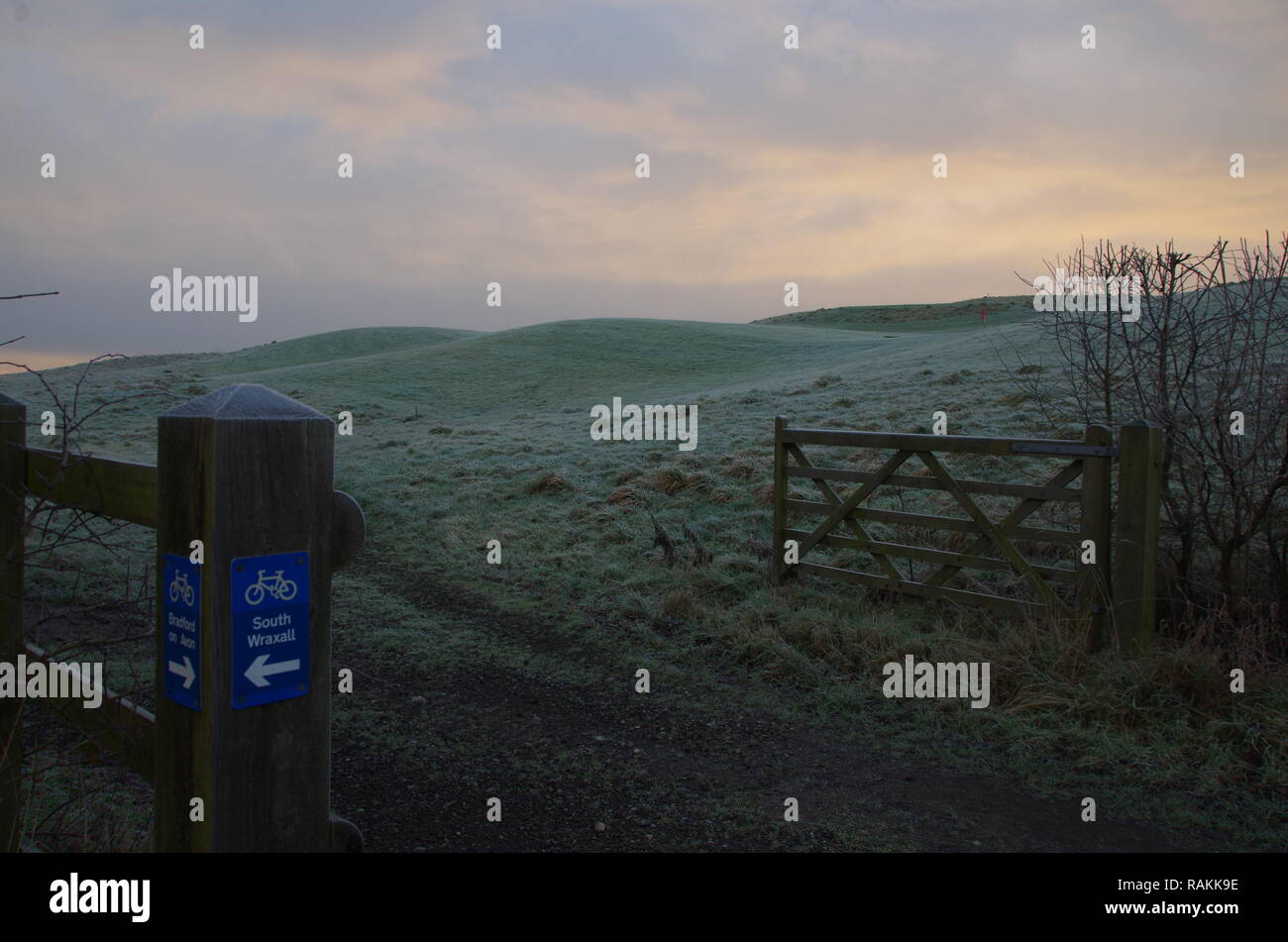 The Macmillan Way. Long-distance trail. Wiltshire. England. UK Stock ...