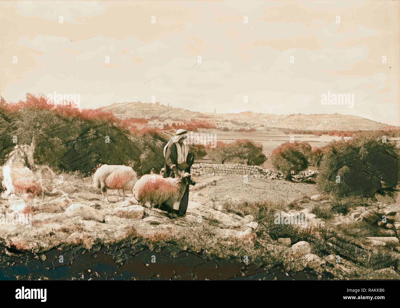 Bethlehem, Christmas Day 1898, West Bank, Israel. Reimagined by Gibon ...