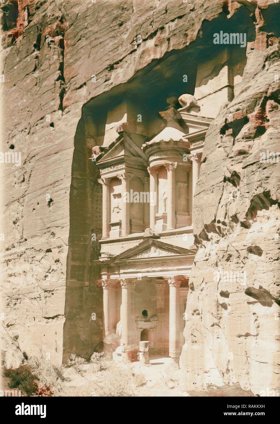Outside of Petra. 1898, Jordan, Petra (Extinct city). Reimagined by ...