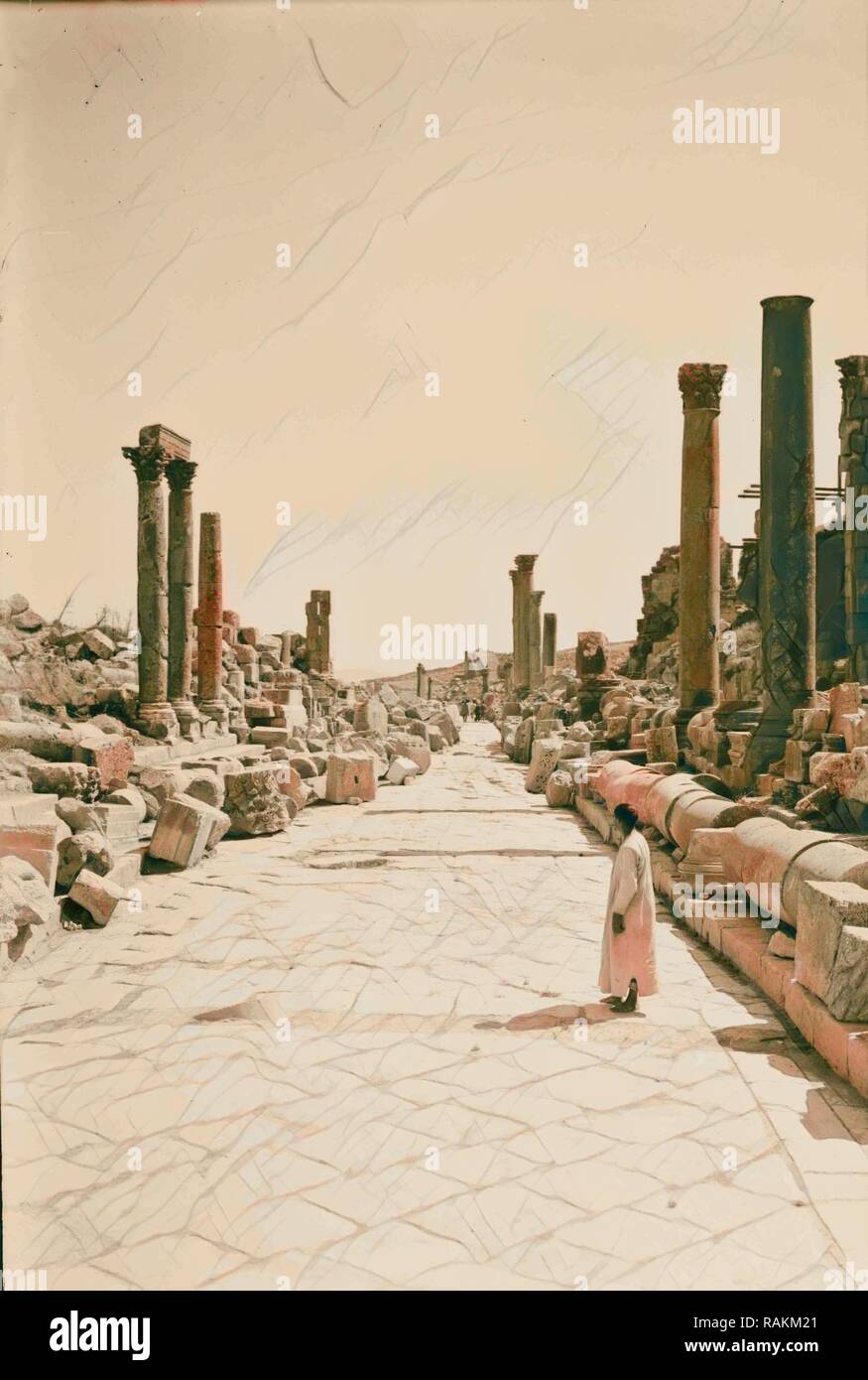 Palmyra. 1898, Syria, Tadmur. Reimagined by Gibon. Classic art with a ...