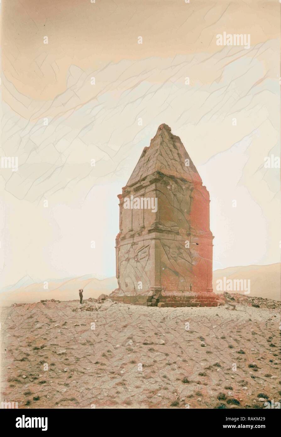 Kamouh el Hermel pyramid, south of Hermel, Lebanon. 1898, Lebanon ...