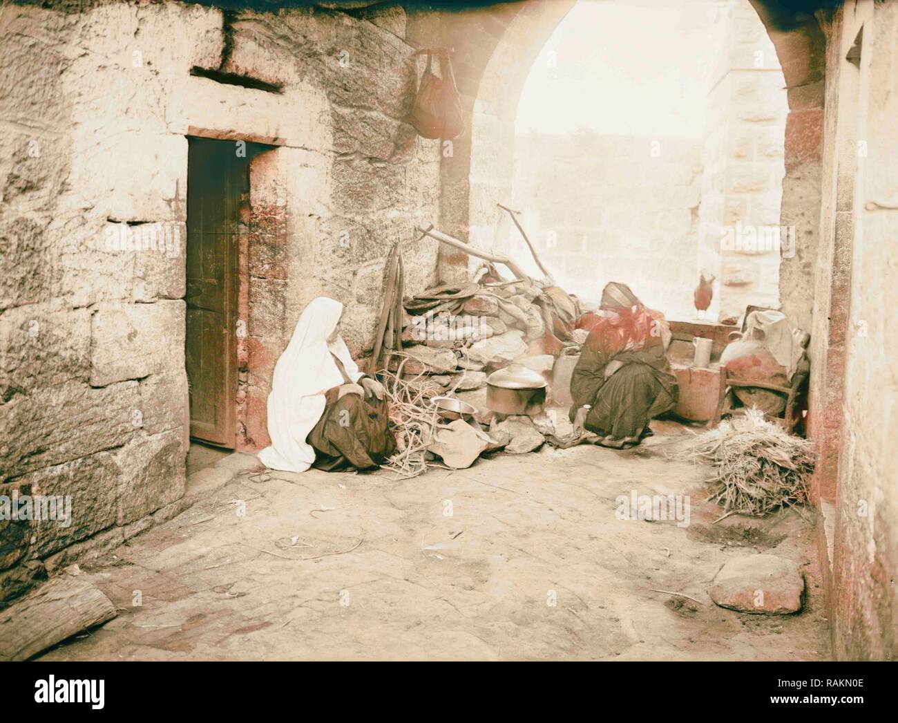 Ruth series Threshing floor, winnowing, 1898, Middle East, Israel and ...