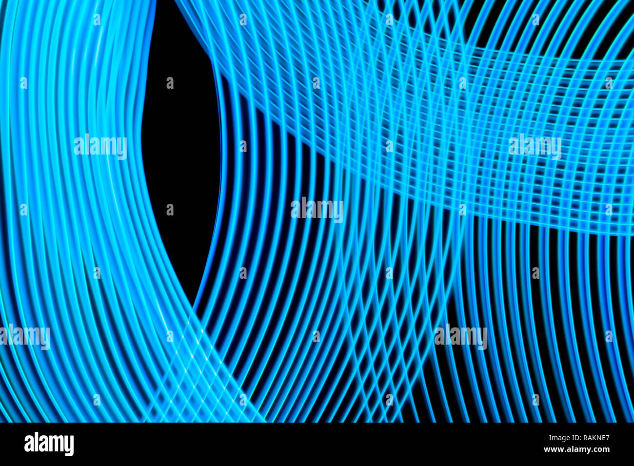 Abstract background with horizontal and vertical disruptions of blue ...