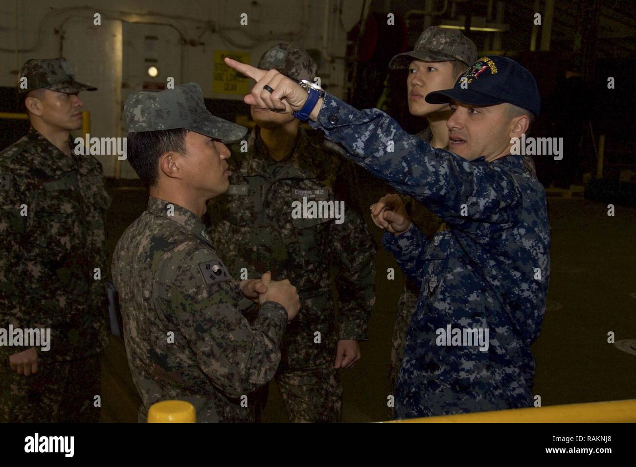 SASEBO, Japan (Feb. 23, 2017) Lt. j.g. Ray Norris, assistant first ...